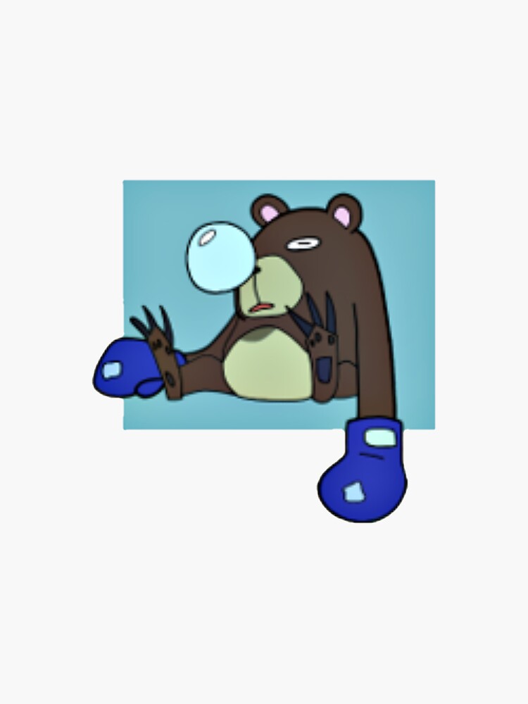 "Boxing Bear Cursed Corpse" Sticker for Sale by Dnyberg2 | Redbubble