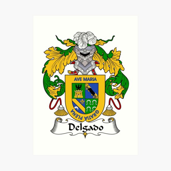 "Delgado Coat of Arms/Family Crest" Art Print by carpediem6655 | Redbubble