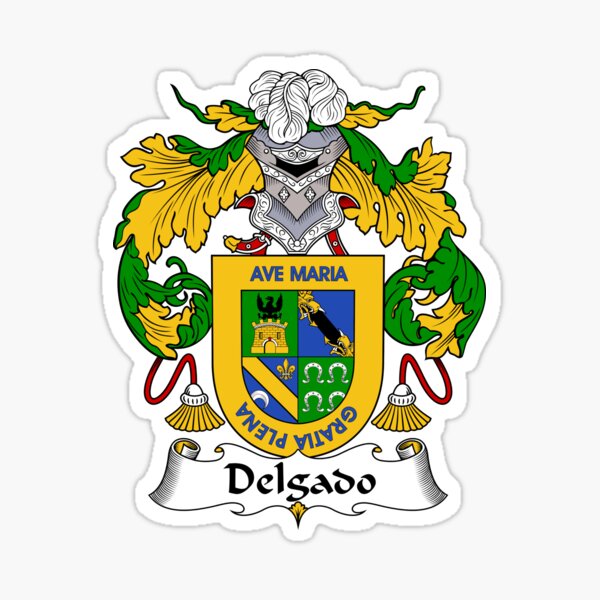 "Delgado Coat of Arms/Family Crest" Sticker by carpediem6655 | Redbubble