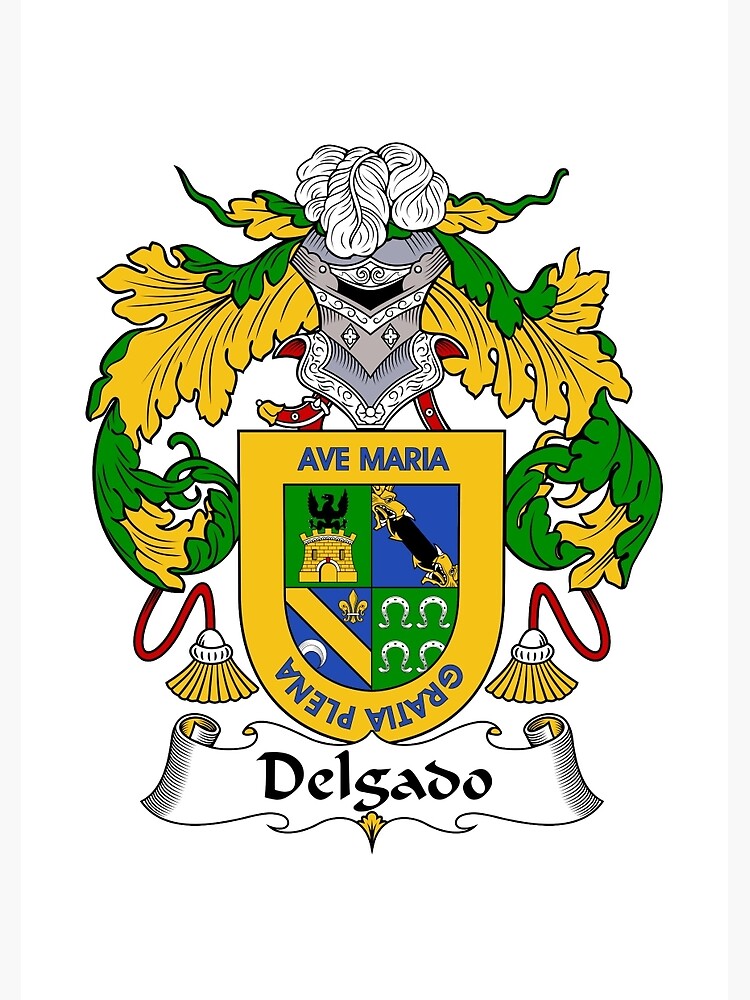 "Delgado Coat of Arms/Family Crest" Spiral Notebook for Sale by ...