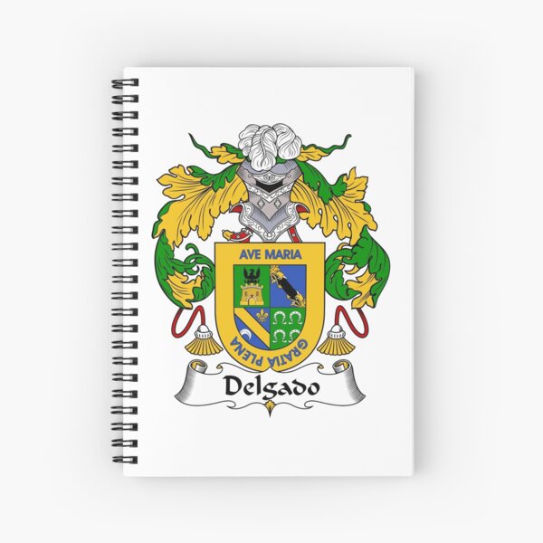 "Delgado Coat of Arms/Family Crest" Spiral Notebook for Sale by ...