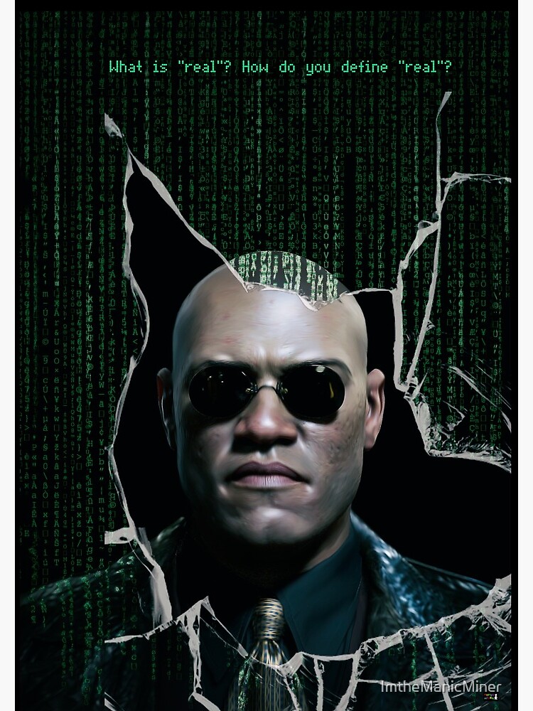 "What is ´real´? (Morpheus - Matrix fanart)" Spiral Notebook for Sale ...