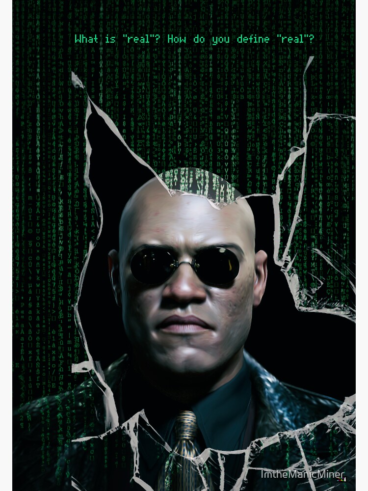 Pegatina «What is ´real´? (Morpheus - Matrix fanart)» de ...