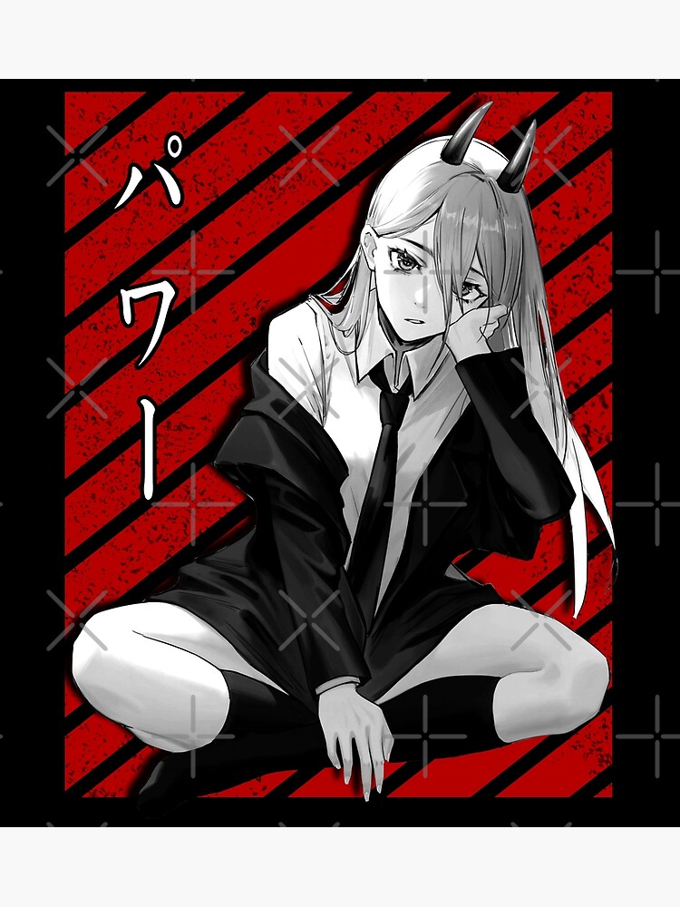 "pawa chainsaw man" Poster for Sale by hendrixsck | Redbubble