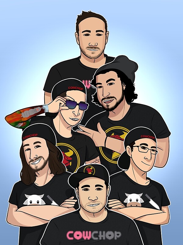 "Cow Chop Group" by Chouko | Redbubble