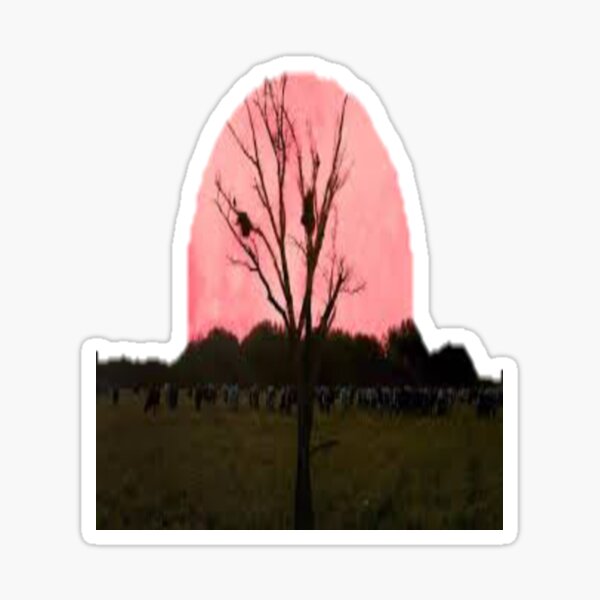 "Full pink Moon for April 2021" Sticker by Tarikbouchmal | Redbubble
