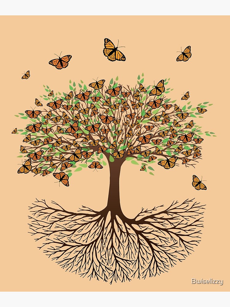 "Tree of life butterfly version" Poster for Sale by Bwiselizzy | Redbubble