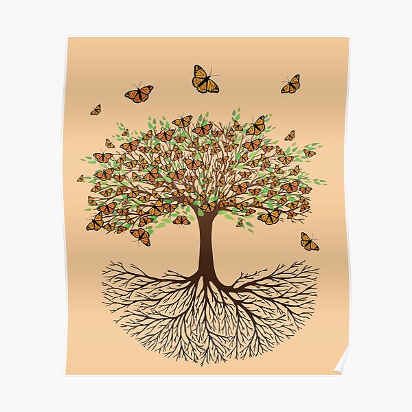 "Tree of life butterfly version" Poster by Bwiselizzy | Redbubble