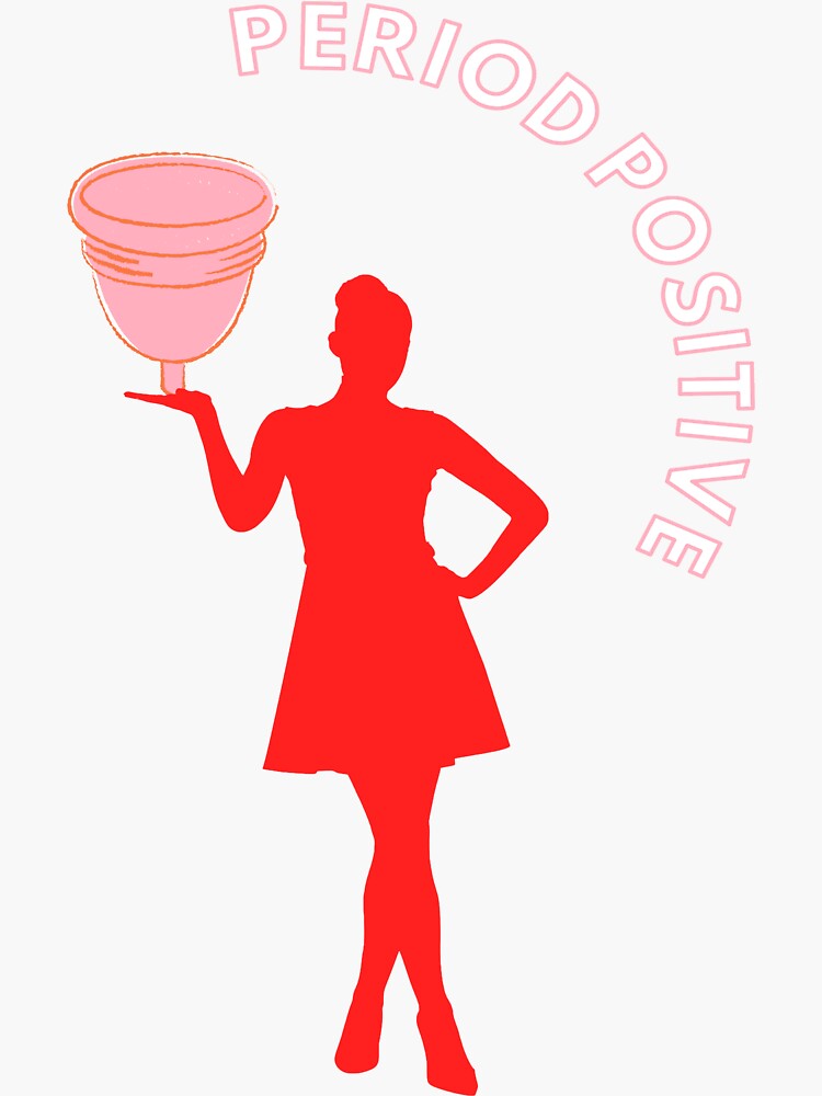 "Period Positive" Sticker for Sale by bookietur | Redbubble