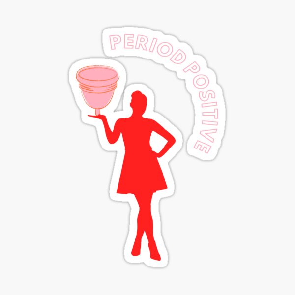 "Period Positive" Sticker for Sale by bookietur | Redbubble