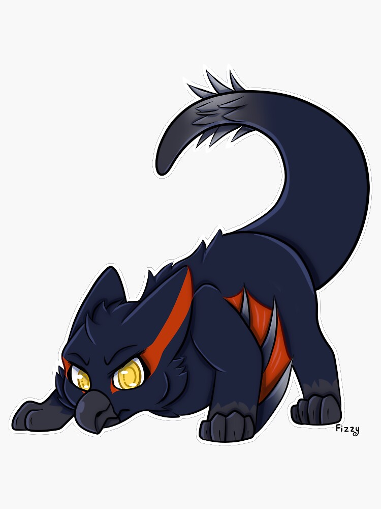 "Chibi Nargacuga" Sticker for Sale by Fizzy-Slia | Redbubble