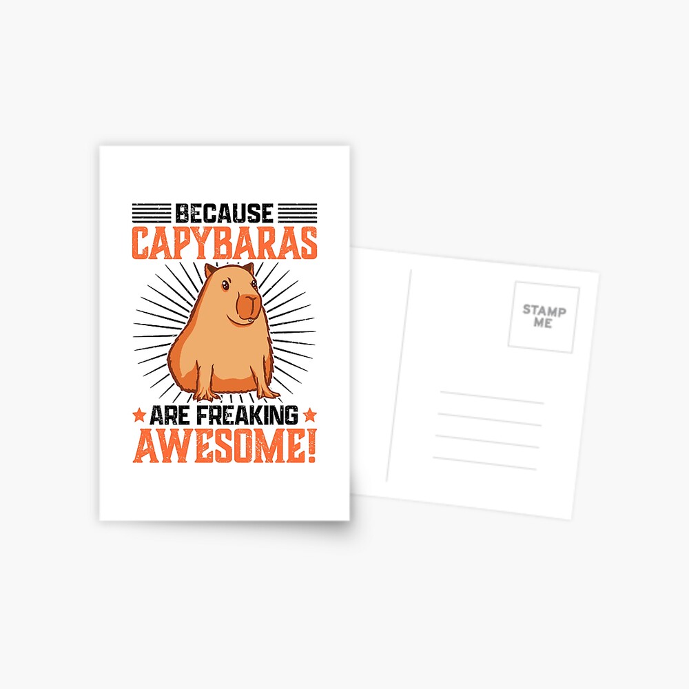 "Capybara is fantastic capybara saying" Postcard for Sale by madgrfx ...