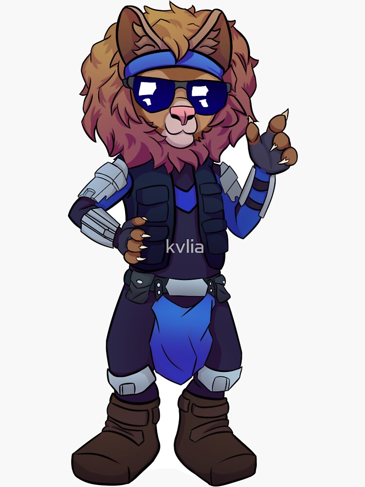 Pegatina «TWRP Commander Meouch» de kvlia | Redbubble