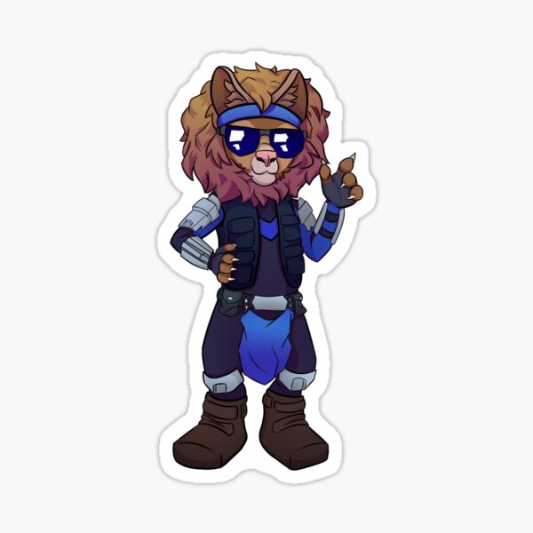 Pegatina «TWRP Commander Meouch» de kvlia | Redbubble