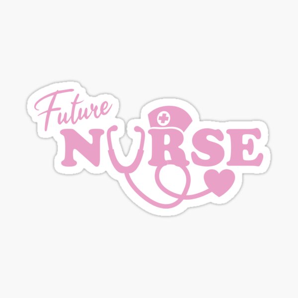 "Pink Future Nurse Nursing Student Graduation" Sticker by Ikaroots ...