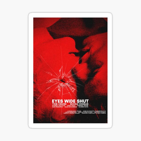"Eyes Wide Shut (1999) - Movie poster design" Sticker for Sale by ...