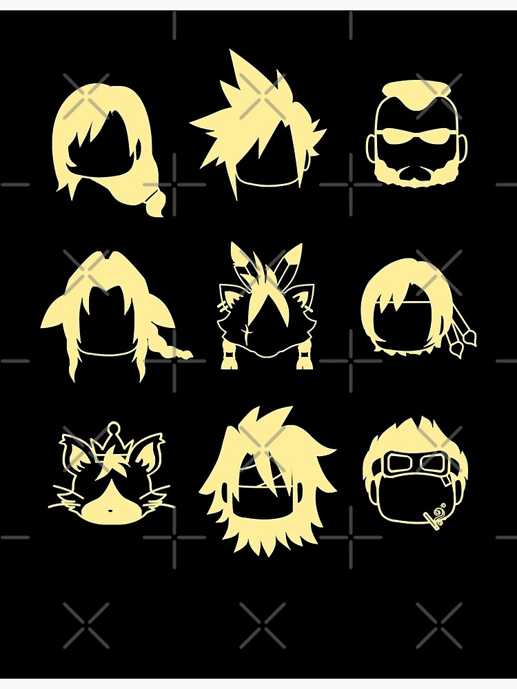 "Final Fantasy 7 Whole Party icons Final Fantasy 7 Remake Character ...