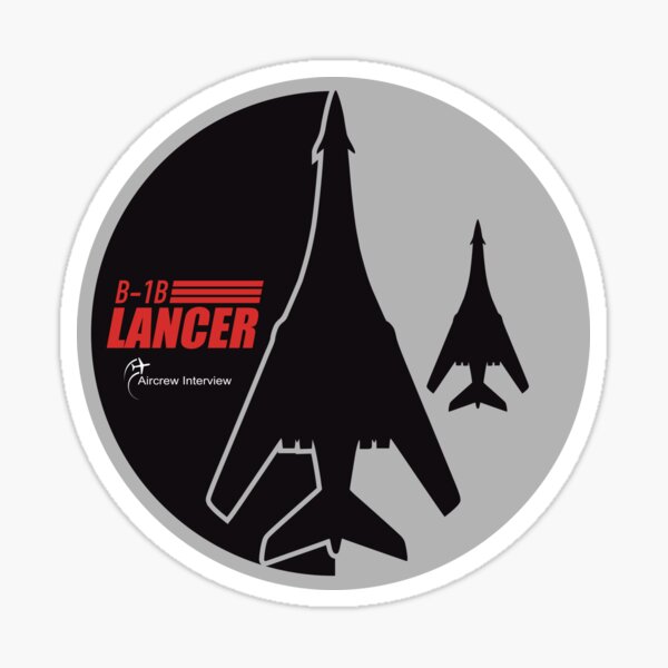 "B-1B Lancer" Sticker by ACInterview | Redbubble