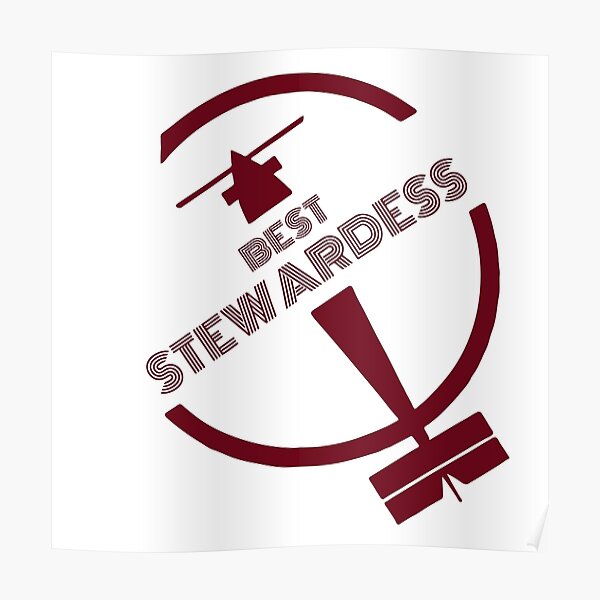 "Best Stewardess Vintage Design - Woman Steward Birthday Gift Idea ...