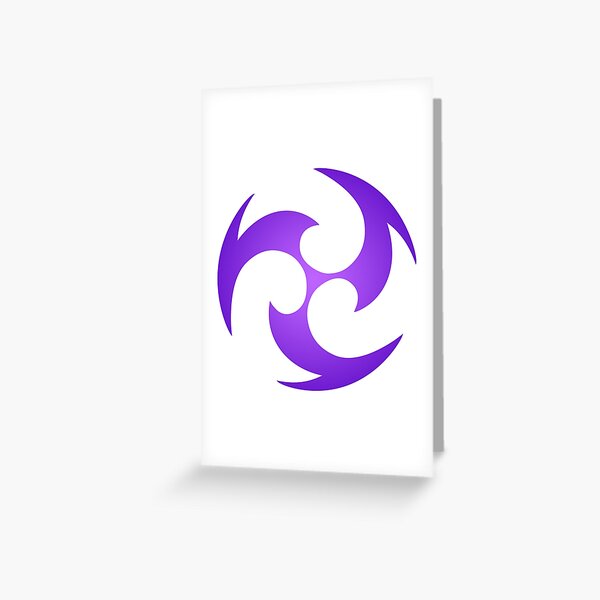 "Electro Symbol Genshin Impact (bright)" Greeting Card by LokittyLevi ...