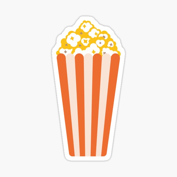 "Popcorn Popping Corn Gift for Popcorn Lovers" Sticker for Sale by ...