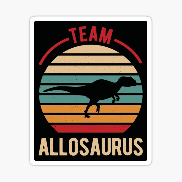 "Funny Allosaurus" Sticker for Sale by artworkbyrihen | Redbubble