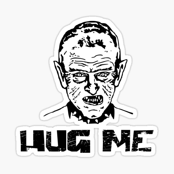 "HUG ME Scary Angry Man" Sticker for Sale by limitlezz | Redbubble