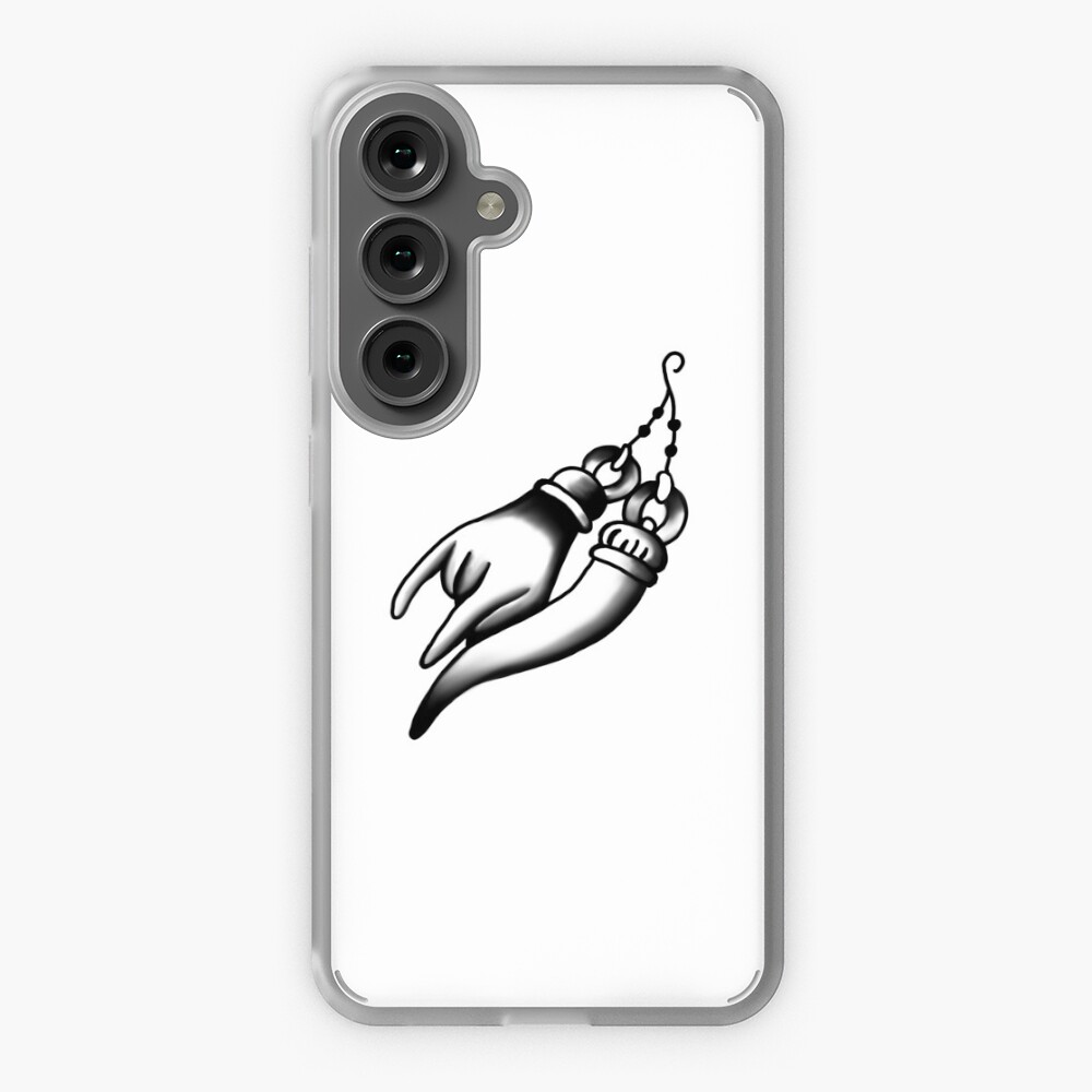 "American traditional style tattoo cornicello mano Italian horn ...