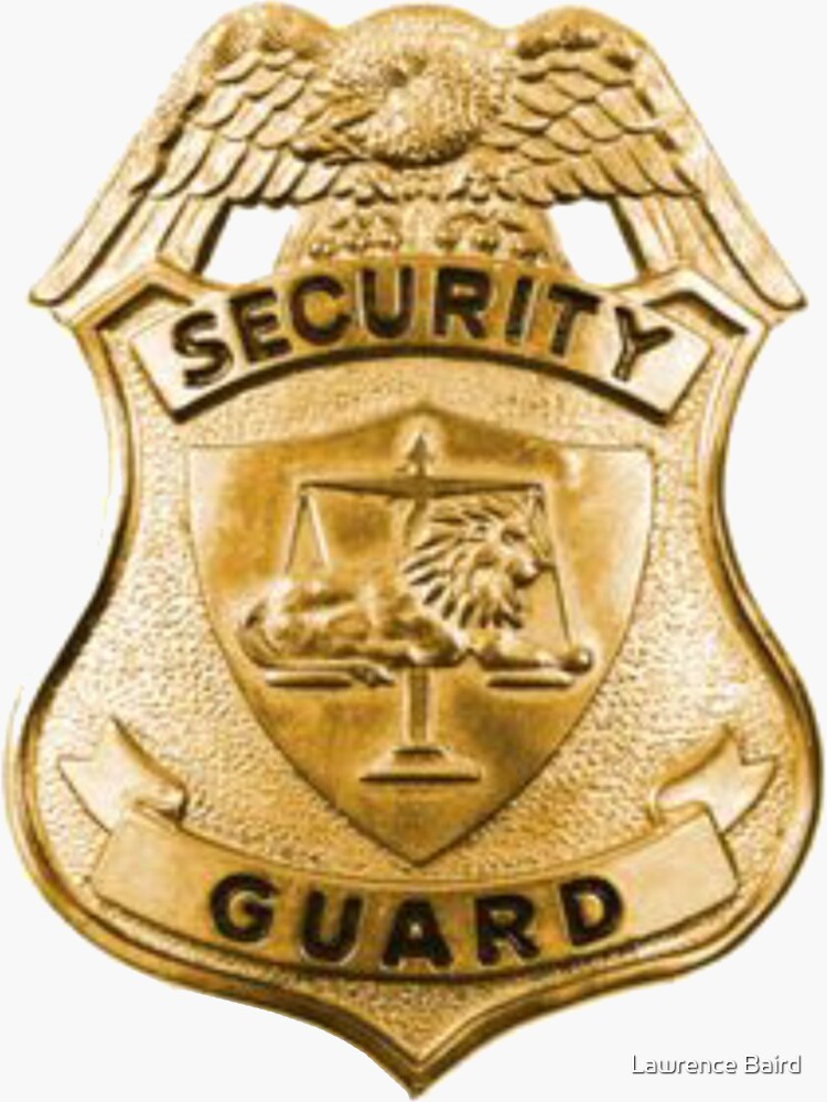 "Security Guard ShieldSecurity Guard Shield" Sticker for Sale by ...