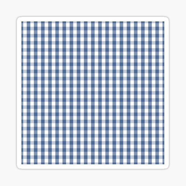 "Fall 2016 Color Trends - Riverside Blue Gingham Check" Sticker by ...