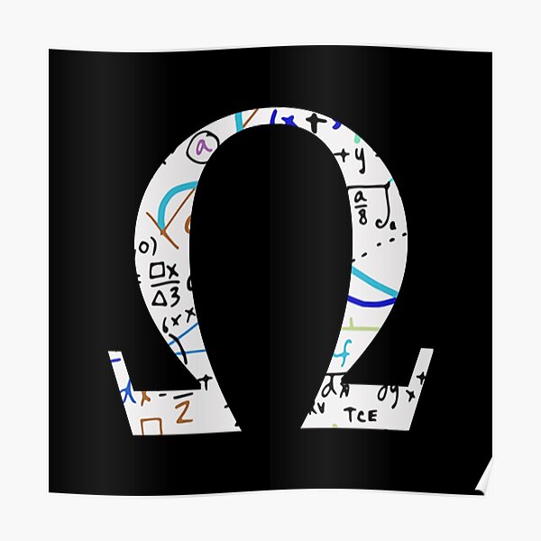 " omega math symbole with math table theme " Poster for Sale by Ssilky ...
