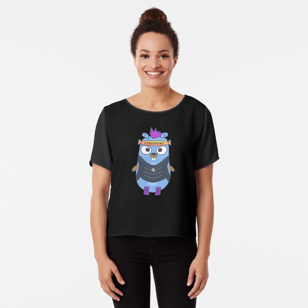 "Golang gopher punk style" Sticker for Sale by Olena Du | Redbubble