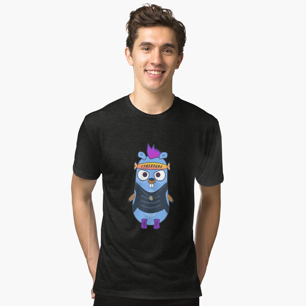 "Golang gopher punk style" Sticker for Sale by Olena Du | Redbubble