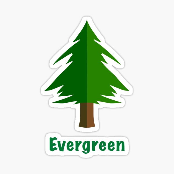 "Evergreen logo" Sticker for Sale by Hydration-Man | Redbubble