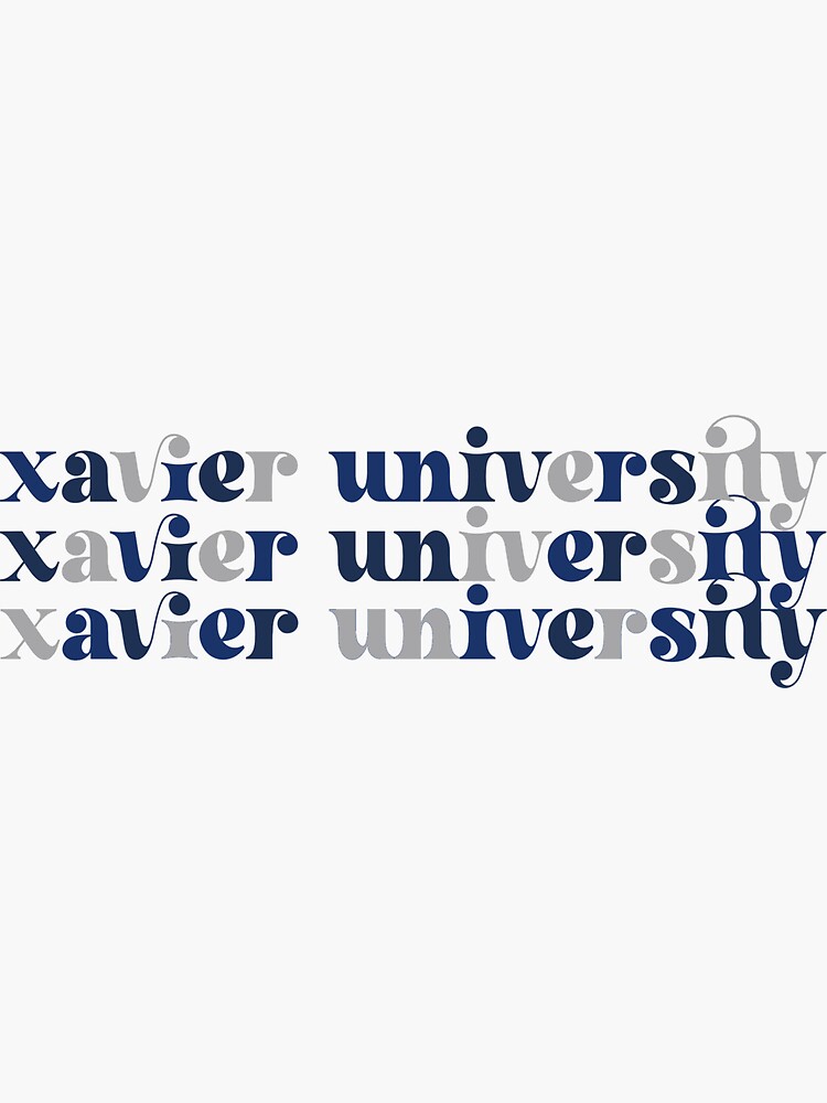 "Xavier University Sticker" Sticker by emilyyy15 | Redbubble