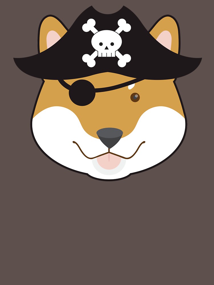 "Pirate Doge Shiba Inu T Shirt" T-shirt for Sale by bitsnbobs ...