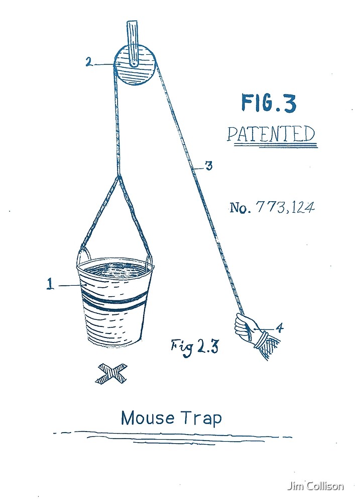 "Patent: Mouse Trap " by Jim Collison | Redbubble