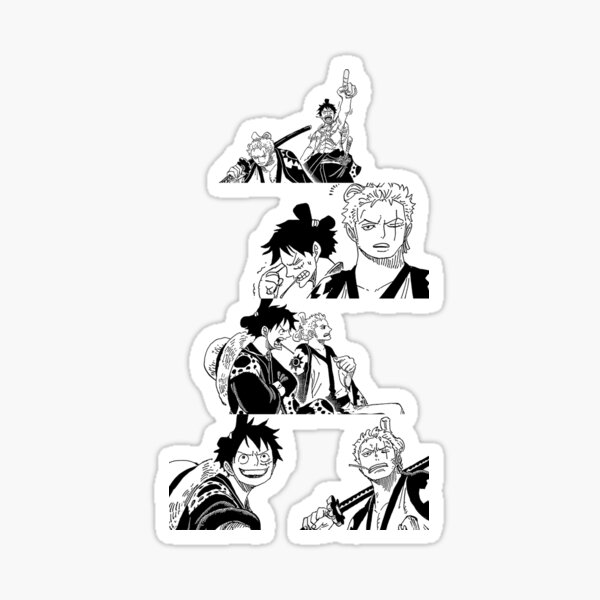 "Luffy and zoro" Sticker for Sale by nooah19 | Redbubble