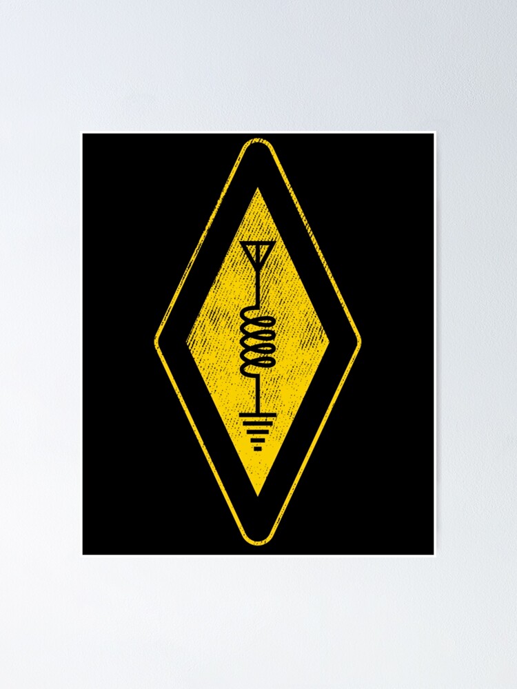 "HAM Radio Symbol - Amateur Radio Operator Gift" Poster for Sale by ...