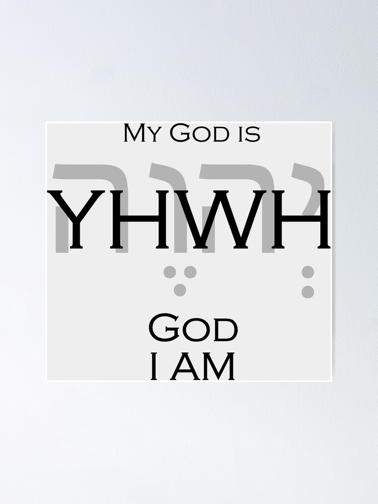 "Names of God: YHWH" Poster for Sale by Ben-Kaptur | Redbubble