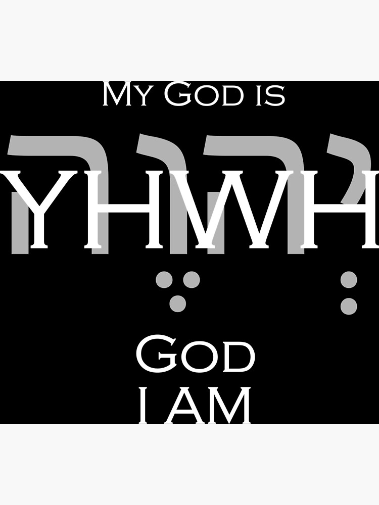 "Names of God: YHWH (W)" Poster by Ben-Kaptur | Redbubble