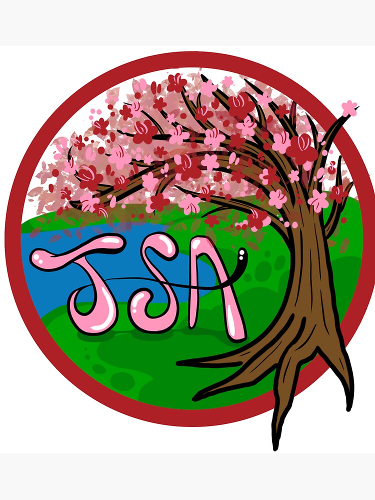 "PNW JSA Cherry Blossom" Sticker by PNWJSA | Redbubble