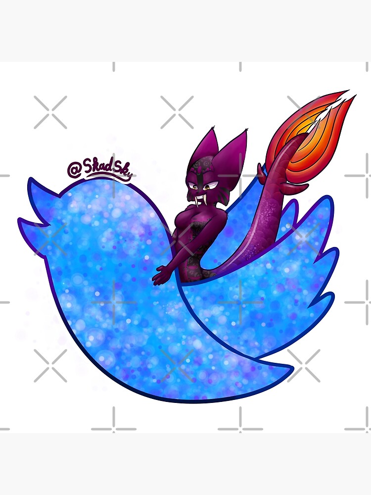"Skadi is on Twitter" Poster for Sale by Sahyuki | Redbubble