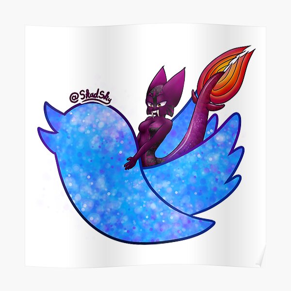 "Skadi is on Twitter" Poster for Sale by Sahyuki | Redbubble