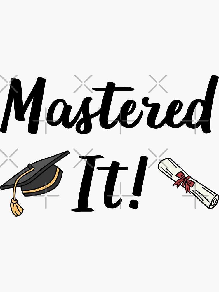 "Mastered It I" Sticker for Sale by lemon-pepper | Redbubble