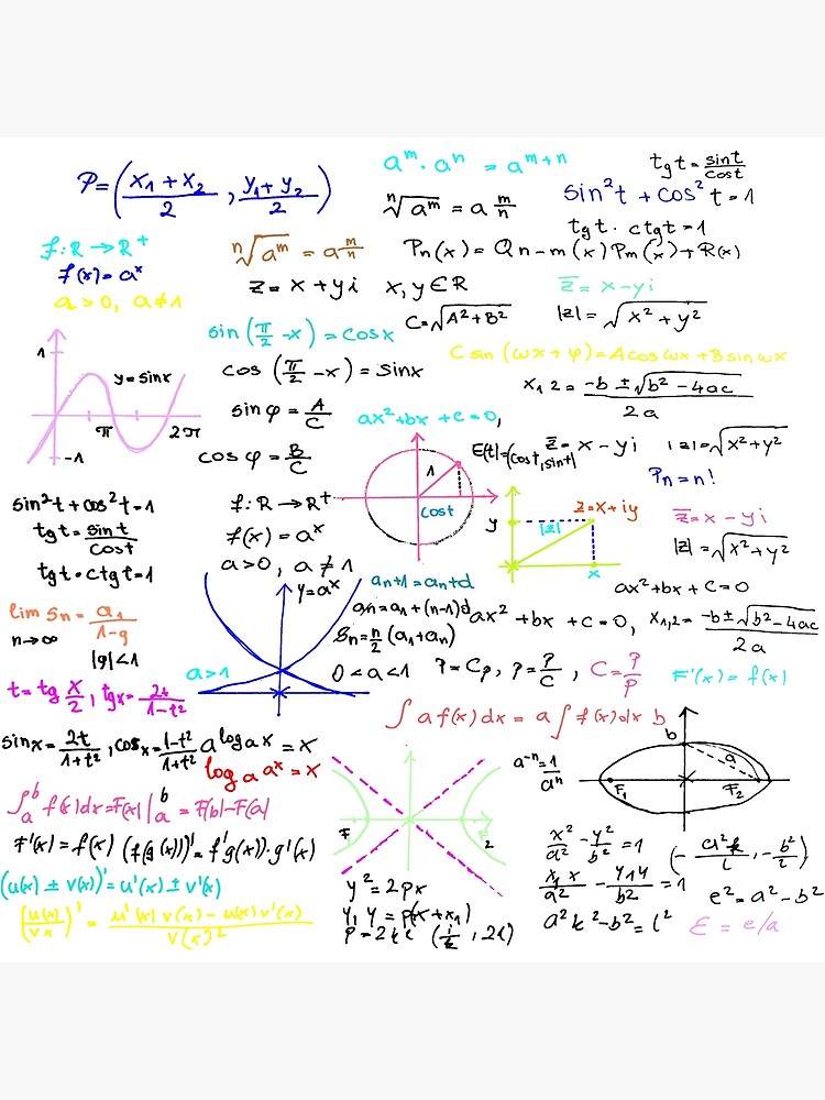 "math equation " Poster for Sale by sciencefacts | Redbubble
