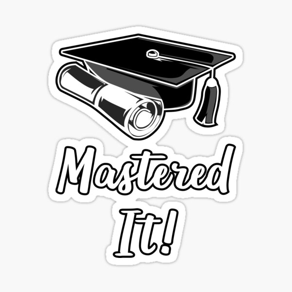 "Mastered It IV" Sticker for Sale by lemon-pepper | Redbubble