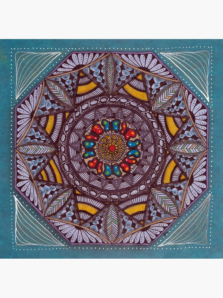 "Octagonal Mandala Hand Drawn" Poster by ndonna3 | Redbubble