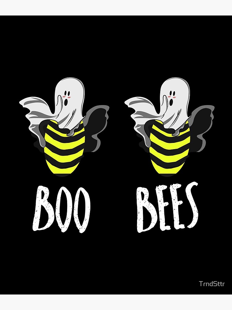 "Boo Bees Funny Halloween Costume - Ghost Boobies" Poster for Sale by ...