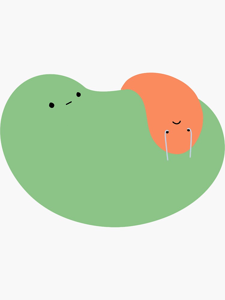 "Beans crying together" Sticker for Sale by shhannonn | Redbubble